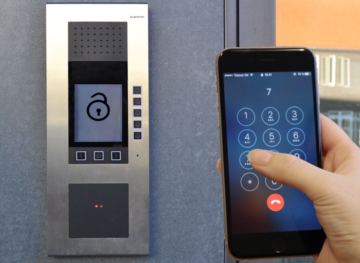 GSM dørtelefoni: Døråbning via mobil samt fastnettelefon | Scantron